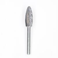 China SH-1 Flame Shape Solid Tungsten Carbide Burr 1/4