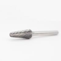 China SL-4 Tungsten Carbide Burr Taper Shape With Radius End Double Cut With 1/4