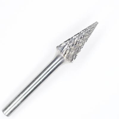 China SM-1 Tungsten Carbide Rotary Burr Cone Pointed End Type For Die Grinder With 1/4