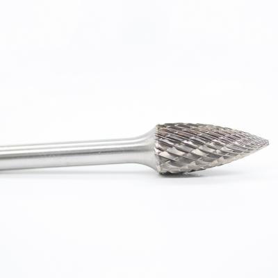 China SG-3 Tungsten Carbide Rotary File Pointed Tree Shape With 1/4