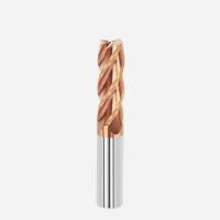 China 10mm Dia 10*25*10*75 TiAISiN Coated 4 Flat Flutes Carbide Square End Mill For Carbon Steel Alloy Steel Cast Iron for sale