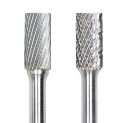 China SB Cylindrical With End Cut Carbide Burrs 19mm Cut Dia With 6mm Shank Dia Carbide Rotary Files for sale