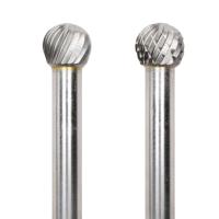 China 3mm SD Ball Shape Carbide Burrs Single Cut Carbide Rotary Burr On 3mm Shank for sale