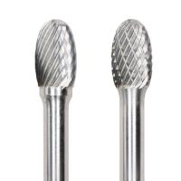 China SE 12mm Carbide Burr Die Grinder Bit Tungsten Carbide Burr Rotary File Oval Shape On 8mm Shank for sale