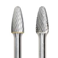 China SF Tree Shape Radius End Single Cut Tungsten Carbide Burr With 6mm Shank for sale