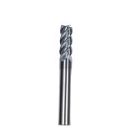 China HRC60 AITiN Coated Carbide End Mill For Steel, Hard Steel, Iron Carbide Corner Radius Mill Cutter for sale