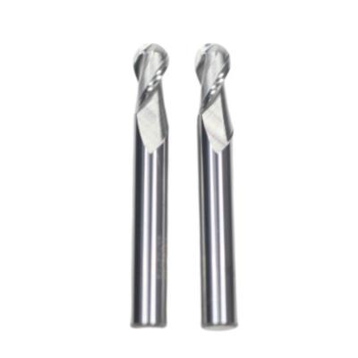 China HRC 55° R5*10*20*10*75 2 Flutes Ball Nose End Mill For Aluminum Without Coating for sale