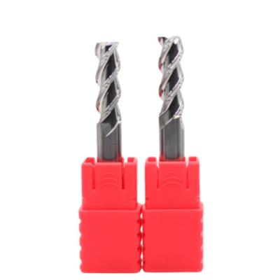 China 16mm Dia 16*60*16*150L HRC55 3 Flutes Flat Carbide End Mills For Aluminum Uncoated for sale