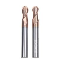 China 8mm Dia R4*8*16*8*60 2Flutes TiAISiN Carbide Ball Nose End Mill For Carbon Steel Alloy Steel Cast Iron for sale
