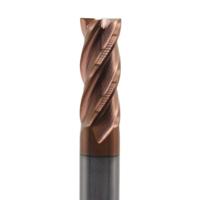 China 16*45*16*100 TiAISiN Coated 4 Flute Carbide Square End Mill for Carbon Steel Alloy Steel Cast Iron 16mm Cut Diameter for sale