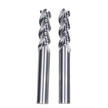 China 12mm Dia 12*45*12*100 HRC55 3 Flutes Flat Carbide End Mills For Aluminum Uncoated Machine Type Finish Machining for sale