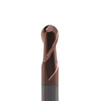 China 20mm Dia R10*20*40*20*100L 2 Flutes TiAISiN Carbide Ball Nose End Mill For Carbon Steel Alloy Steel Cast Iron for sale