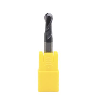 China Shank Diameter 6mm R3*6*12*6*50 2 Flutes Ball End Mill AITiN Coated for Carbon Steel Alloy Steel Stainless Steel Cast Iron for sale