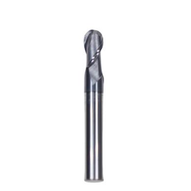 China 16mm R4*8*16*8*60 2 Flutes Ball End Mill AITiN Coated for Carbon Steel Alloy Steel Stainless Steel Cast Iron Machining Tool for sale