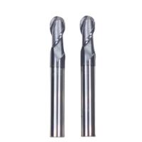 China AITiN Coated 10mm R5*10*20*10*75 2 Flutes Ball End Mill for Machining Carbon Steel Alloy Steel Stainless Steel Cast Iron for sale
