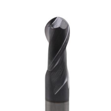 China 16mm 2 Flutes Ball End Mill R8*16*32*16*100 2 Flutes Ball End Mill AITiN Coated For Carbon Steel, Alloy Steel, Stainless Steel, Cast Iron for sale