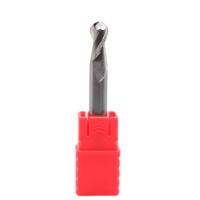 China HRC 55° R3*6*12*6*150L 2 Flutes Ball Nose End Mill For Aluminum Without Coating for sale