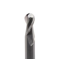 China HRC 55° R4*8*16*8*60 2 Flutes Ball Nose End Mill For Aluminum Without Coating for sale