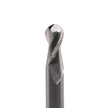 China HRC 55° R4*8*16*8*60 2 Flutes Ball Nose End Mill For Aluminum Without Coating for sale