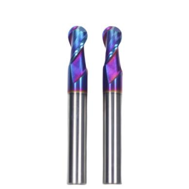 China 2 Flutes HRC 65 R9*18*36*18*150L TiAISiN Coated Carbide Ball Nose End Mill for sale