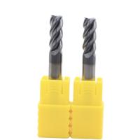China 16mm Dia 16*45*16*100 AITiN Black Nano Coating 4 Flute Carbide Square End Mill For Steel Cast Iron for sale