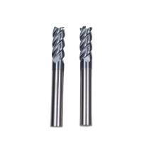 China 20mm Dia 20*45*20*100 AITiN Black Nano Coating 4 Flute Carbide Square End Mill For Steel Cast Iron for sale