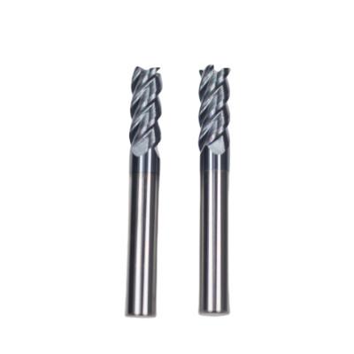 China 20mm Dia 20*45*20*100 AITiN Black Nano Coating 4 Flute Carbide Square End Mill For Steel Cast Iron for sale