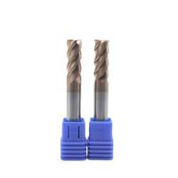 China 10mm Cut Diameter 4flutes Milling Cutter For Alloy Steel Hardened Steel 45-65HRC ALTiN TiSiN Coating For Customization for sale