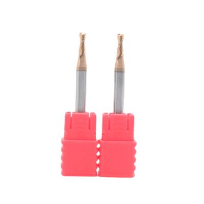 China 3mm Dia 3*8*6*50 TiAISiN Coated 2 Flutes Flat Carbide End Mill For Carbon Steel Alloy Steel Cast Iron for sale