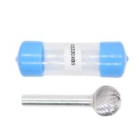 China 8mm Shank D-Ball Shape 22mm Cut Dia Carbide Burrs Double Cut Carbide Rotary Burr for sale