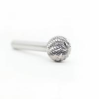 China 19mm Cut Dia D-Ball Shape Carbide Burrs With 8mm Shank Dia  Double Cut Carbide Rotary Files for sale
