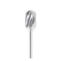 China C Shape Aluminum Cut Carbide Burr 12mm*25mm With 6mm Shank Dia. Ball Nosed Cylinder Carbide Burrs for sale