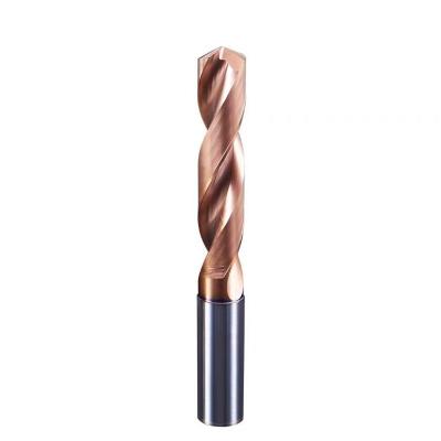 China HRC55 Solid Carbide Drill Bit 3D Tungsten Carbide Twist Drills For Metal TiSiN Coated for sale