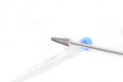 China Customized L- Ball Nosed Cone Shape Tungsten Carbide Burrs 12*28 Standard Double Cut 6mm Shank With 178 Overall Length for sale