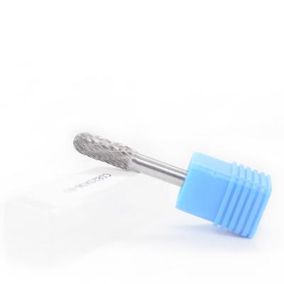China SC Cylindrical Radius Tungsten Carbide Burrs 8mm*20mm With 6mm Shank Standard Double Cut for sale