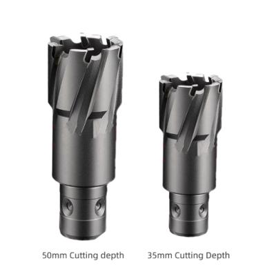China 35mm Cutting Depth Tungsten Carbide Tipped Annular Cutter With 18mm Fein Quick-In Shank for sale