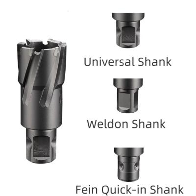 China 50mm Cutting Depth X 35mm Cut Dia TCT Annular Cutter With Universal Shank for sale