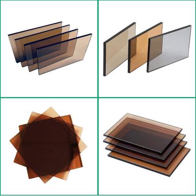 China 12mm Tinted Tempered Glass Colored With Blue/Yellow/Brown/Green Etc. for sale