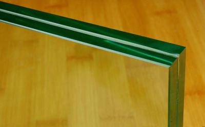 China PVB Flat Tempered Laminated Glass with Colors Green/Gray/Bronze for sale