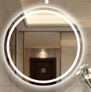 China Long Service Life Modern Decorative Wall Mirror Glass with Beveled Edge and Silver Finish for sale