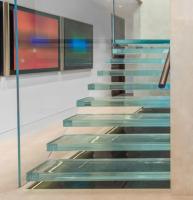 China Qingdao Factory PVB/SGP/EVA High Quality Decorative Laminated Glass for Railing, Door, Window, Floor, Stair Railing, Partition for sale