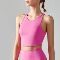 China Boat Neck Recycled Womens Sports Bra High Impact Workout Underwear for sale