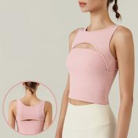 China Hollow Out Fitness Yoga Vest Tops Ladies Shockproof Running Bra for sale