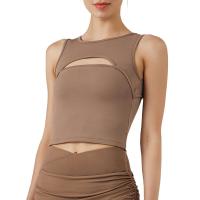 China Hollow Out Fitness Yoga Vest Tops Ladies Shockproof Running Bra for sale