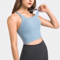 China Yoga Women's Strappy Sports Bras Criss Back Workout Padded Wireless Yoga Top for sale