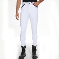 China White Men Horse Riding Legging Half Knee Silicone Equitacion Breeches for sale
