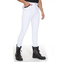 China White Men Horse Riding Legging Half Knee Silicone Equitacion Breeches for sale