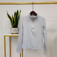 China Half Zipper Quick Dry Equestrian Long Sleeve Shirt Horse Riding Show Base Layer Tops for sale