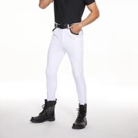 China White Knee Silicone Grips Horse Riding Pants Anti - Pilling Equestrain Breeches for sale