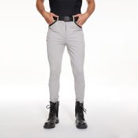 China High Elestic Breathable Mens Riding Breeches Grey Knee Silicone Equestrian Pants for sale